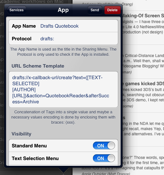 Using Drafts Line Tags with URL Schemes and Actions - MacStories
